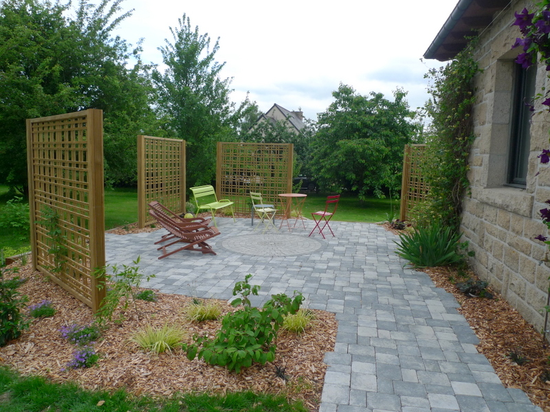 Terrasse - paysagiste Ameline Arbora | Dinan - Bretagne